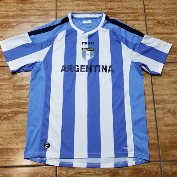 Mitre | Shirts | Mitre Argentina Blue Soccer Jersey Size Medium | Poshmark